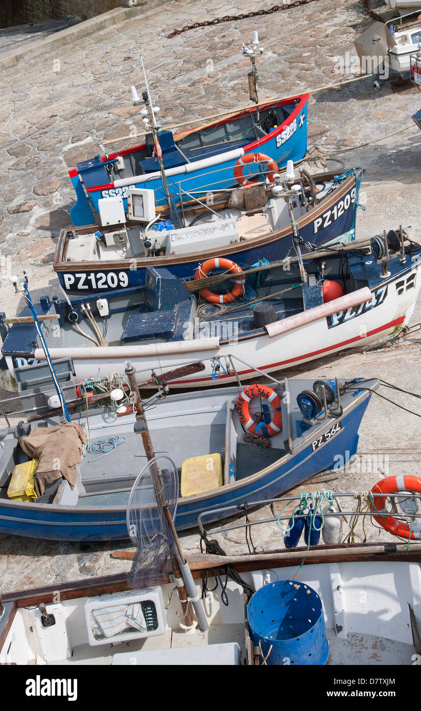 Fishing boats at Sennen Cove west Cornwall England UK Stock Photo - Alamy