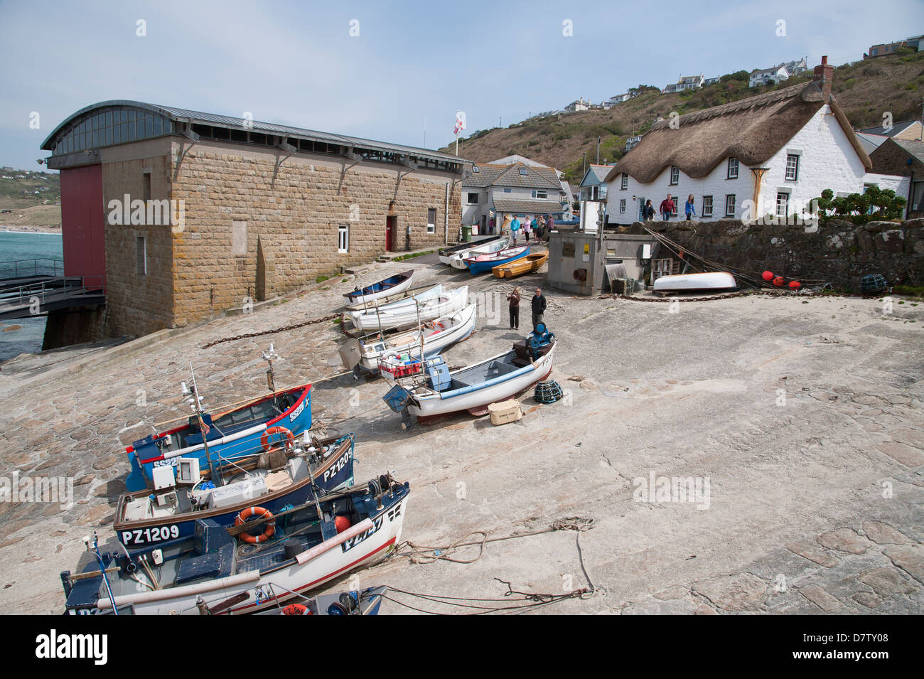 Rnli sennen cove boats hi-res stock photography and images - Alamy