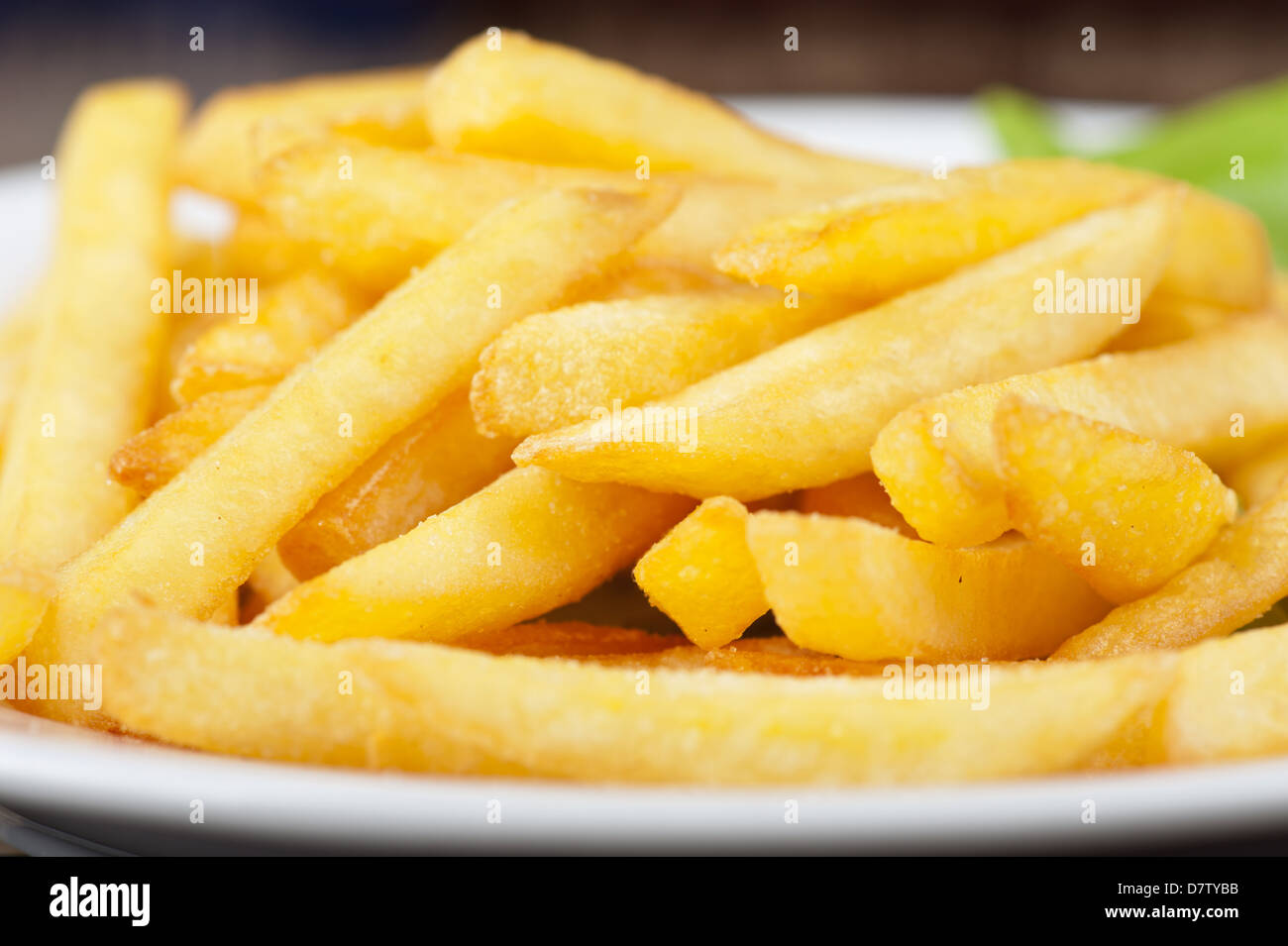 Golden potatoes fries Stock Photo - Alamy