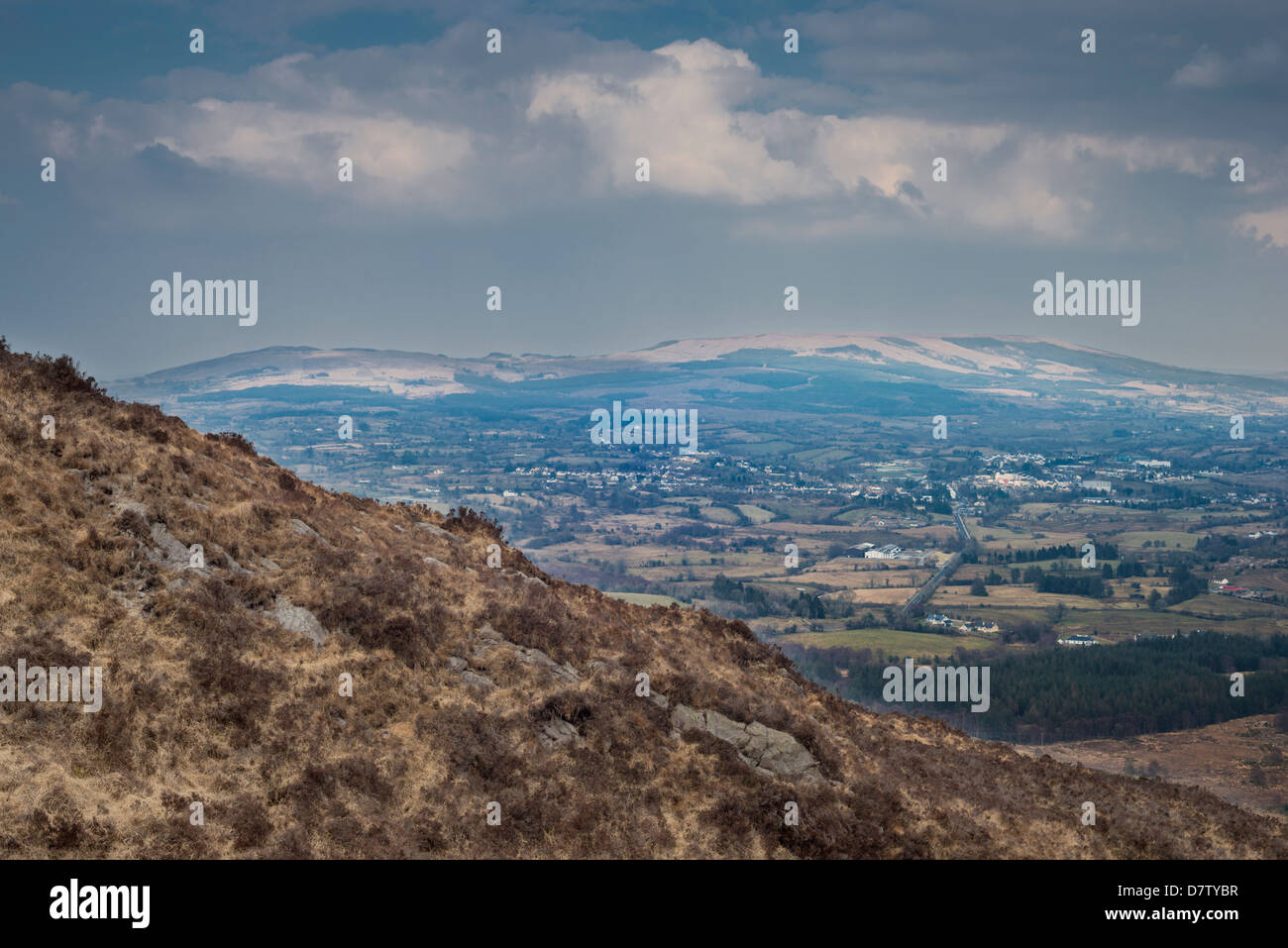View northwards from Benbo Mountain, in the north-east Ox Mountains ...