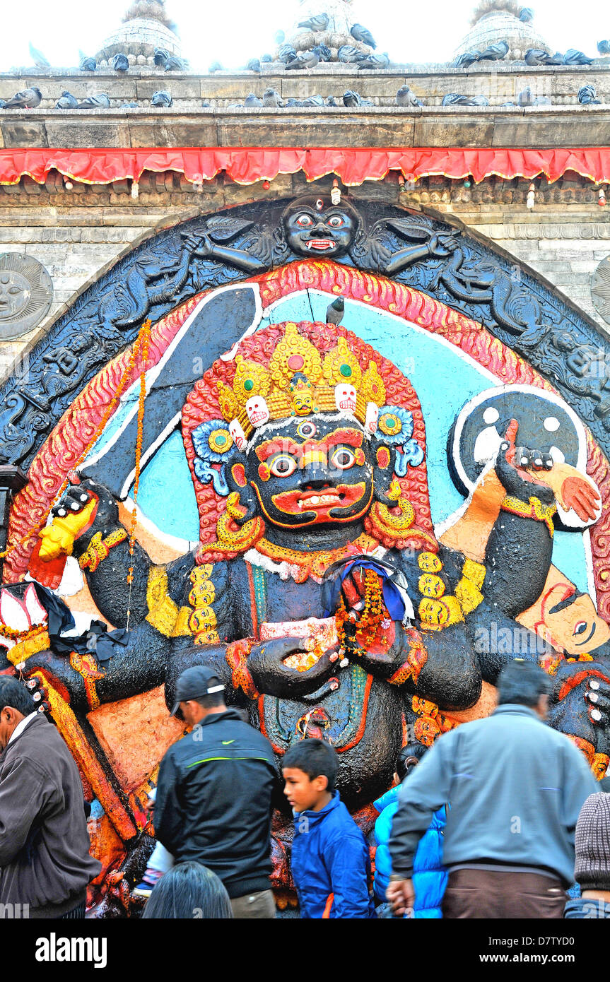 Bhairav divinity statue Durbar Square Kathmandu Nepal Stock Photo - Alamy