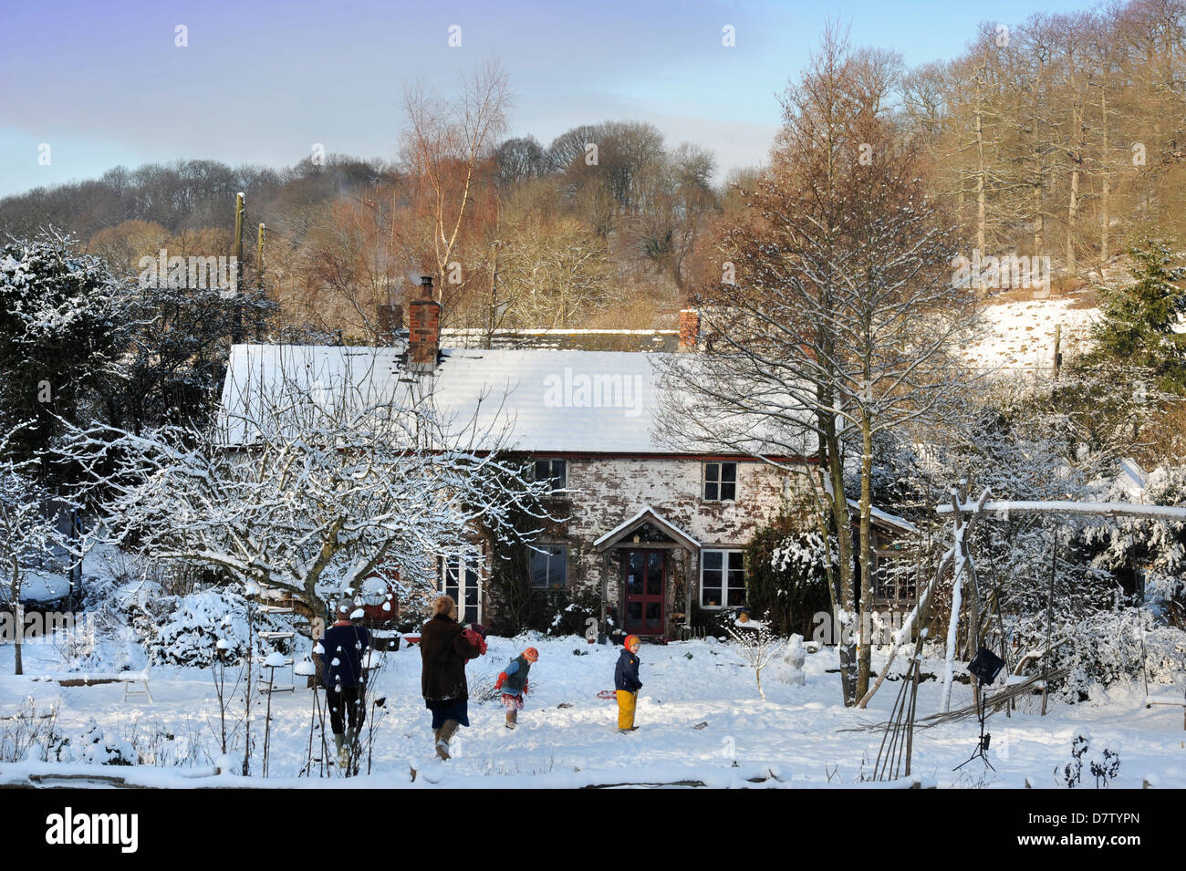 A rural family from Herefordshire who use wood to fuel the heating and ...