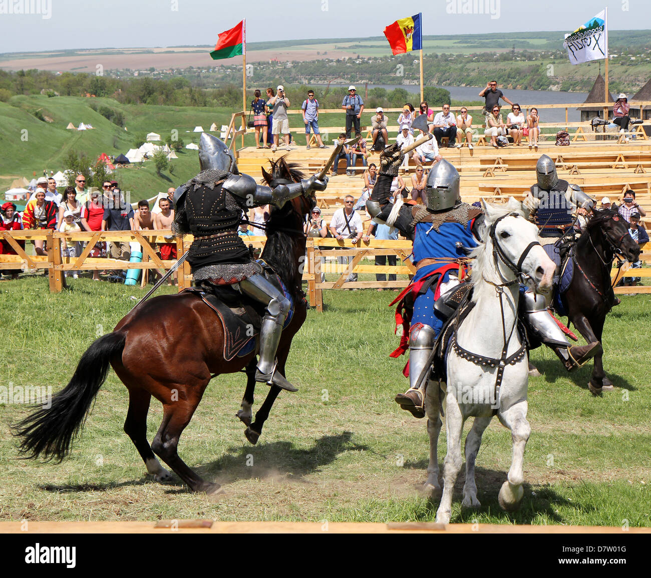 Knights tournament ride hi-res stock photography and images - Alamy