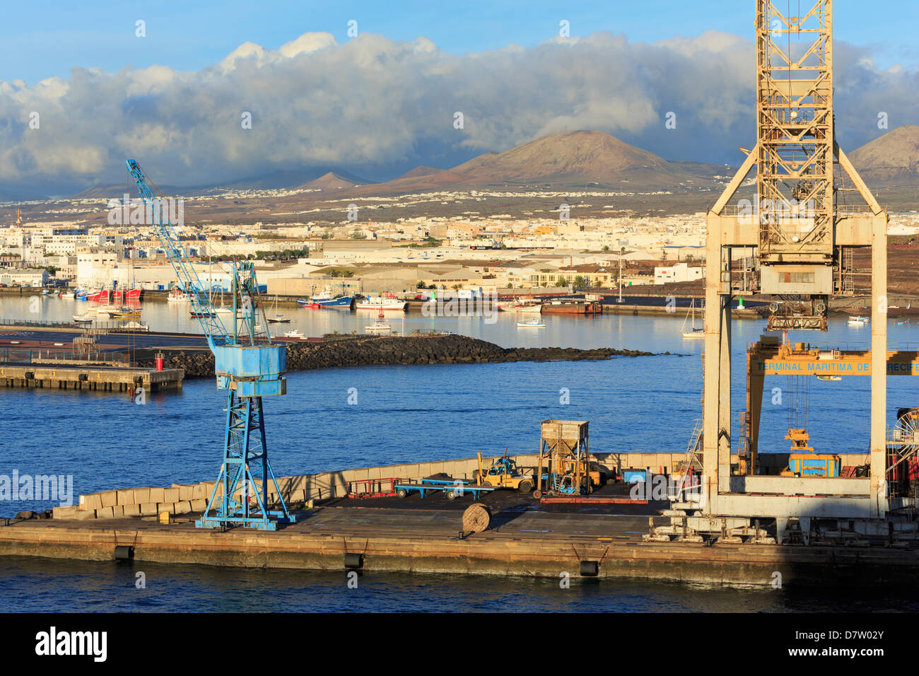 Port of Marmoles in Arrecife, Lanzarote Island, Canary Islands, Spain ...