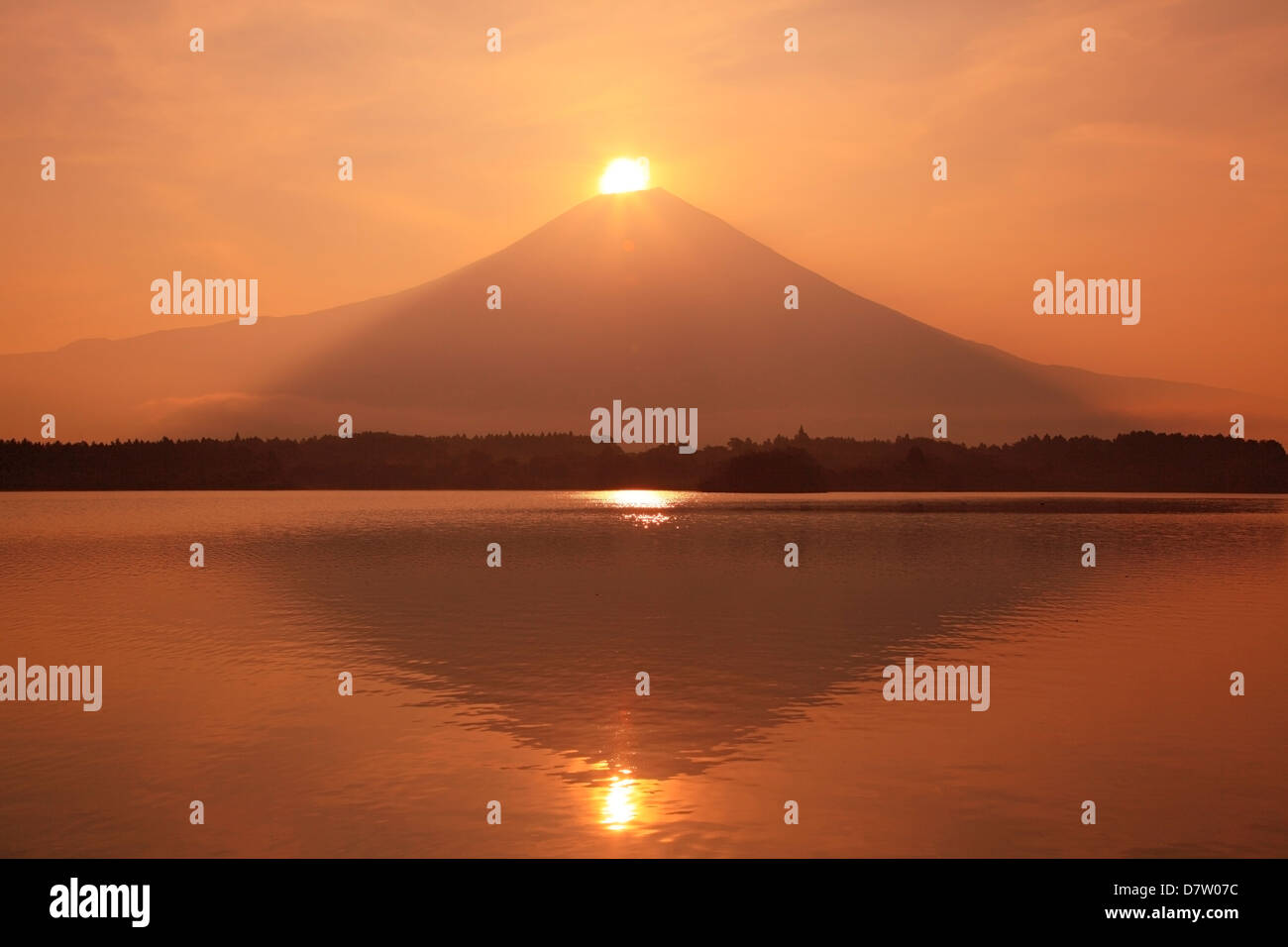 Mount Fuji and Lake Tanuki, Shizuoka Prefecture Stock Photo - Alamy