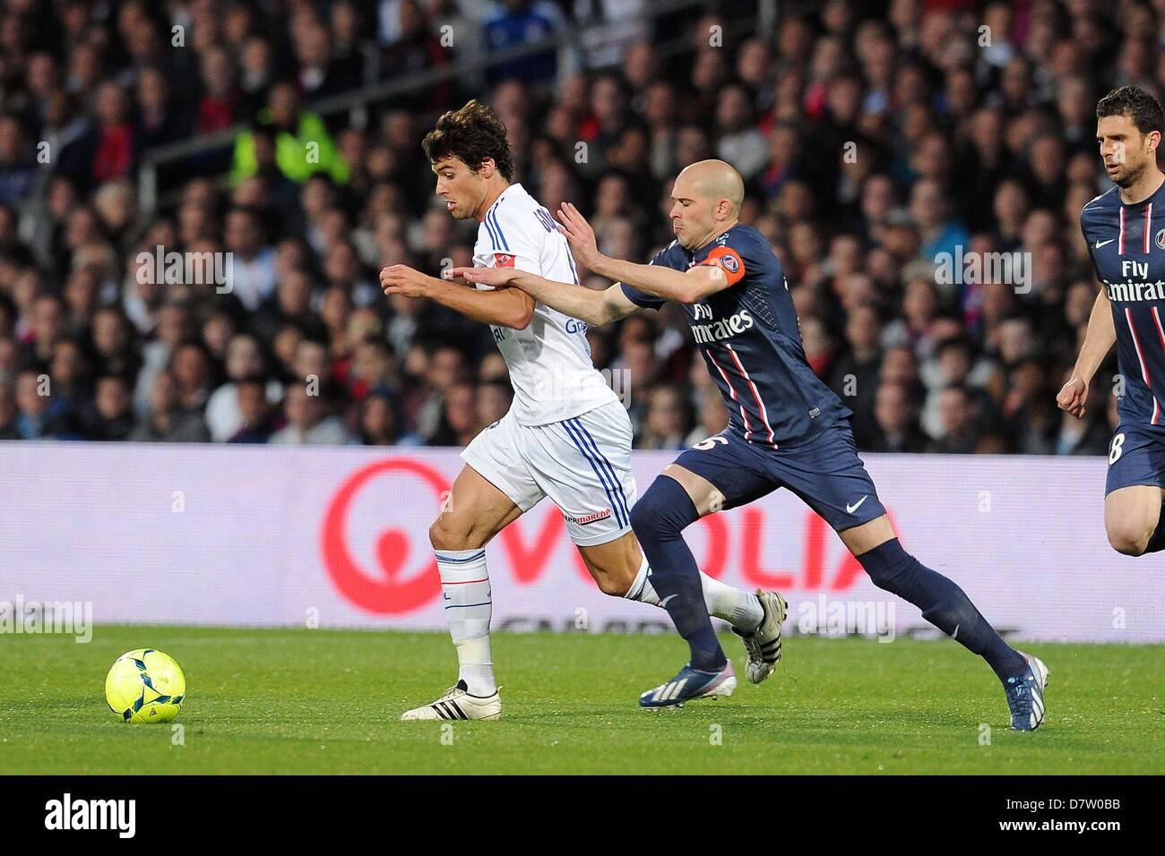 Lyon, France. 12th My 2013. Yoann Gourcuff Lyon and Christophe Jallet ...