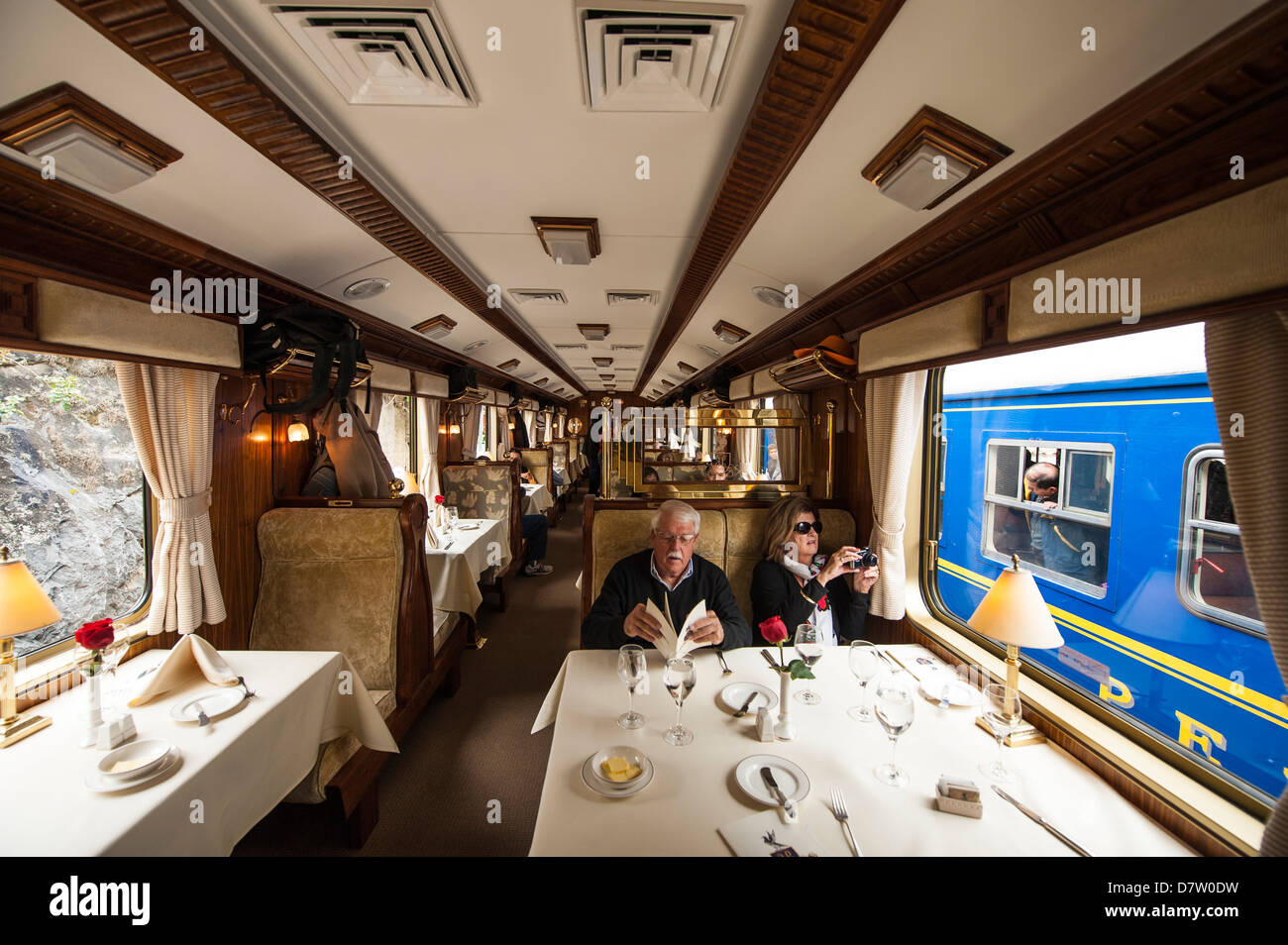 The Hiram Bingham train to Aguas Calientes, Peru, South America Stock ...