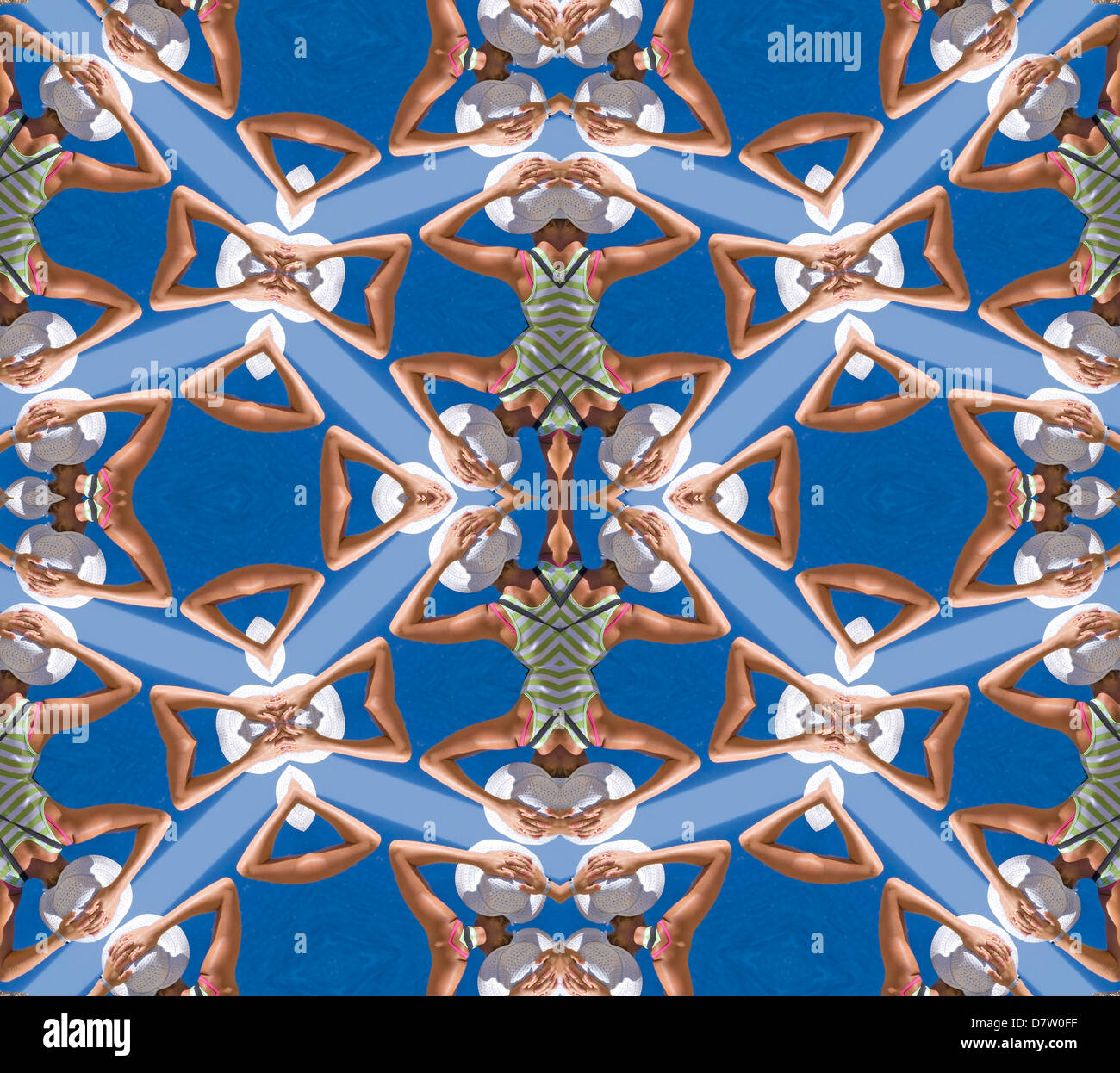 Seamless pattern made from blue hi-res stock photography and images - Alamy