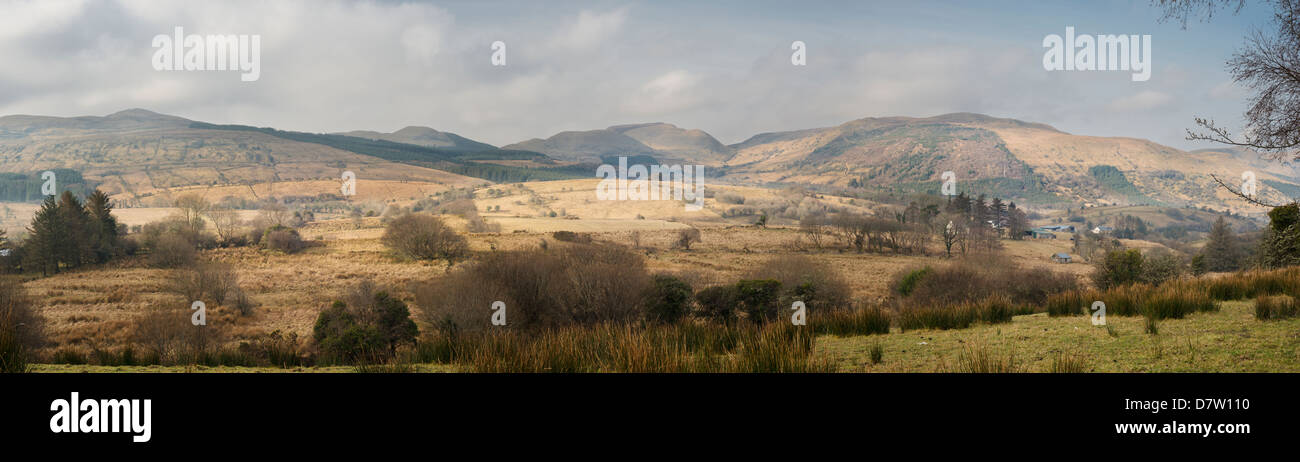 View southwards over the hummocky drumlin topography of Glencar valley ...