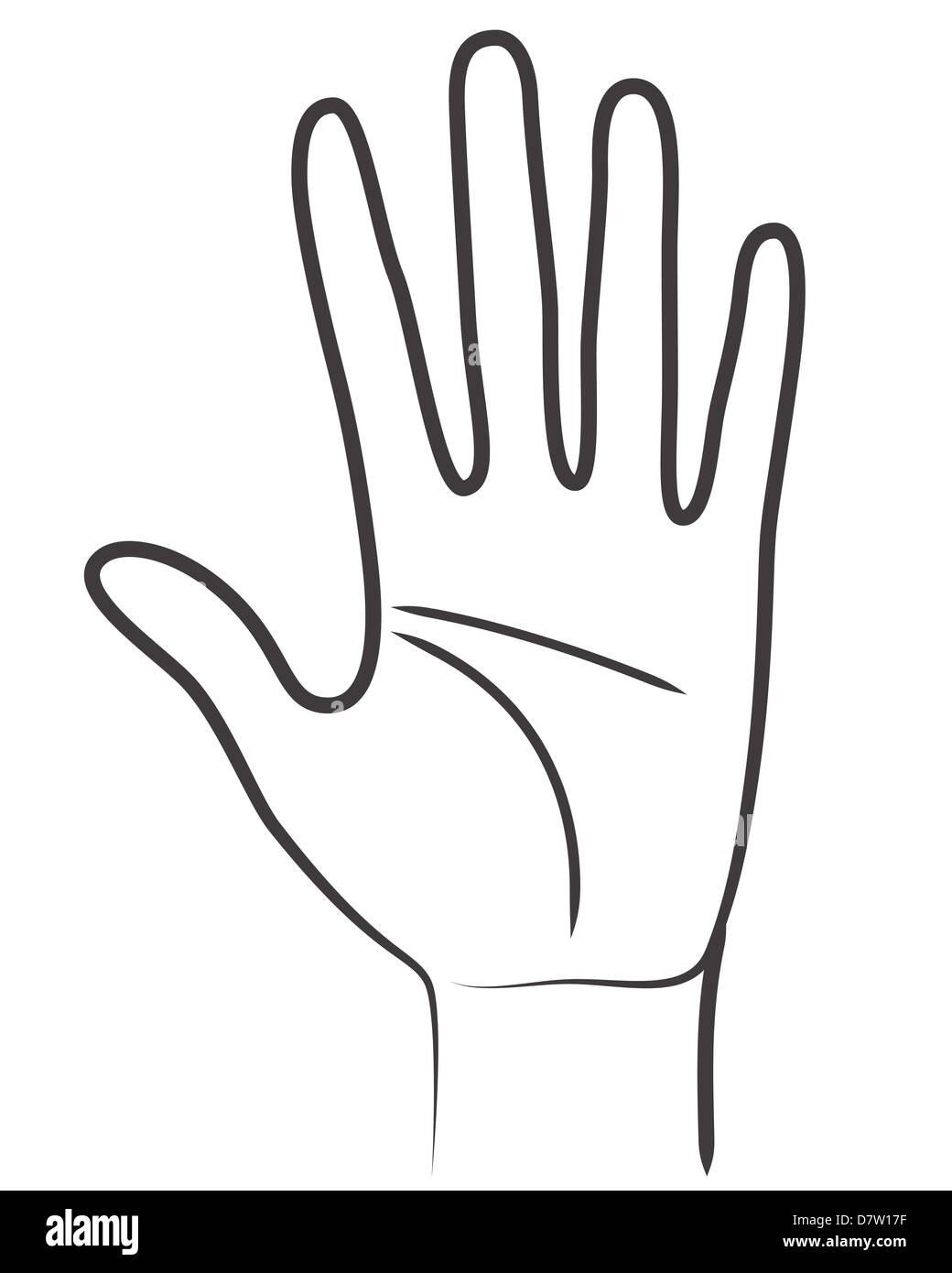 Hand symbol Black and White Stock Photos & Images - Alamy