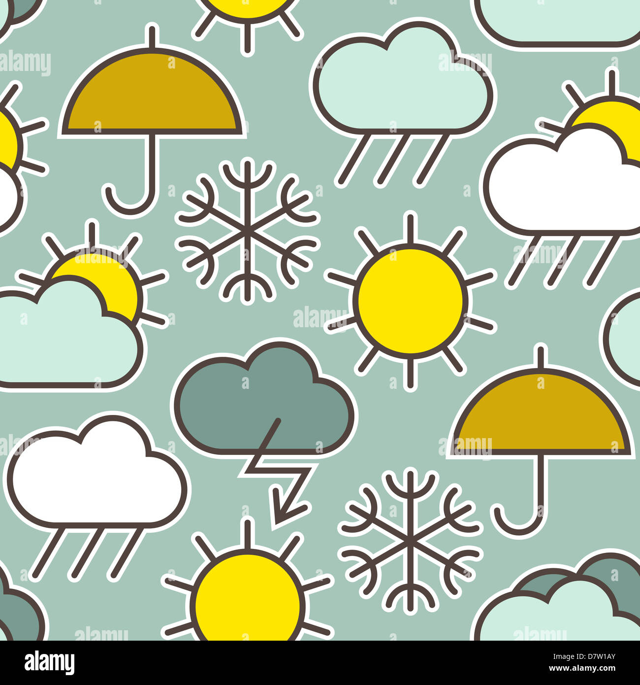 Weather forecast symbols hi-res stock photography and images - Alamy