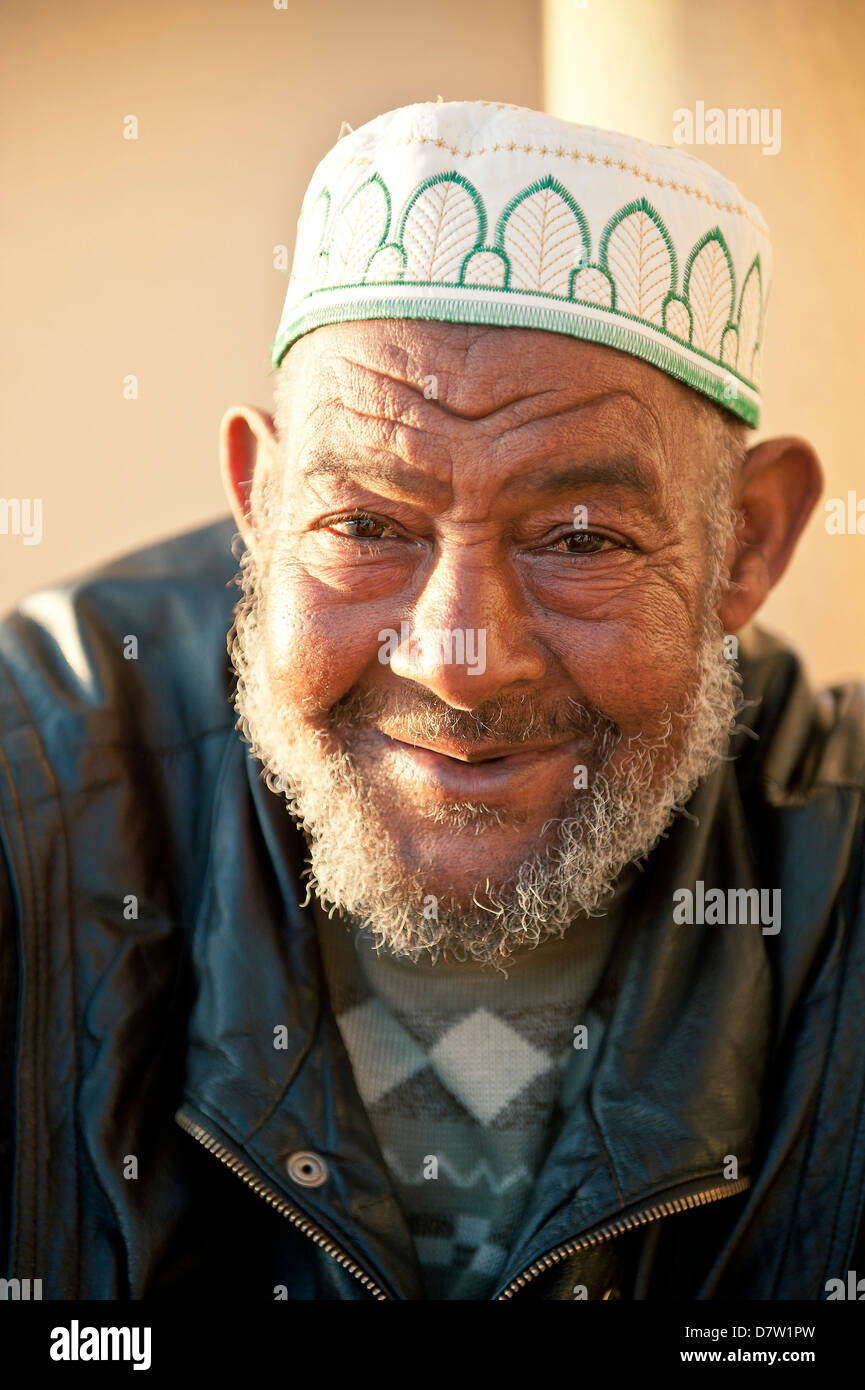 Portraits of men outside Hassan II Mosque, Casablanca, Morocco, North ...