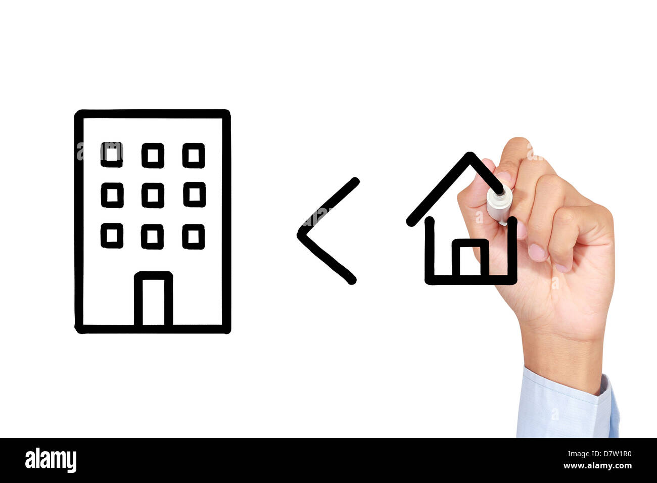 Hand drawing sketch man Cut Out Stock Images & Pictures - Alamy