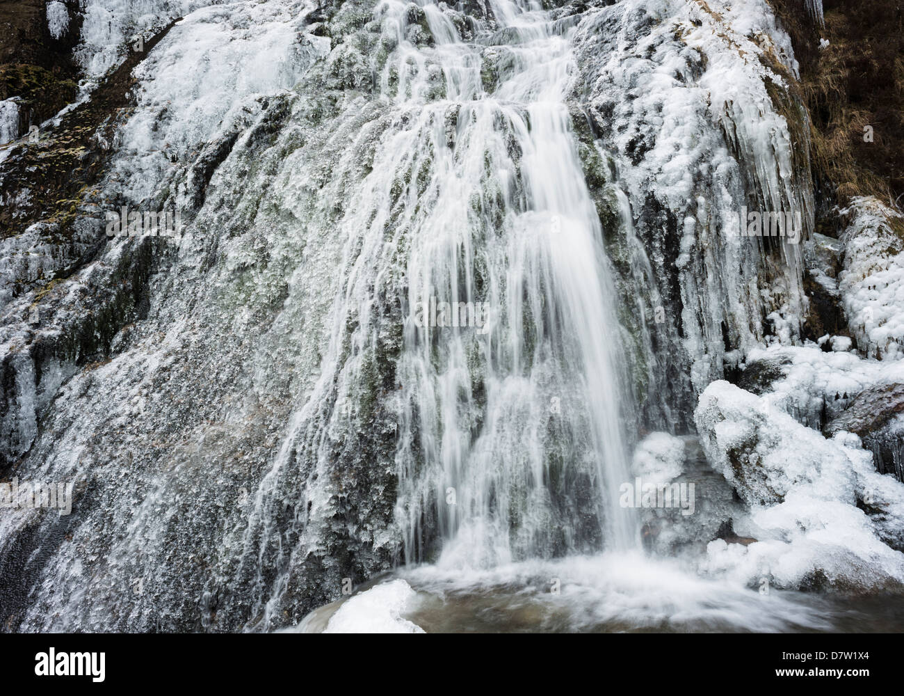 The Mahon River at Mahon Falls, Comeragh Mountains, County Waterford ...