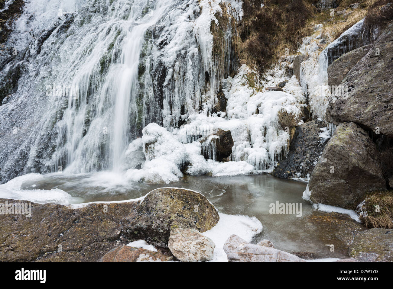 The Mahon River at Mahon Falls, Comeragh Mountains, County Waterford ...