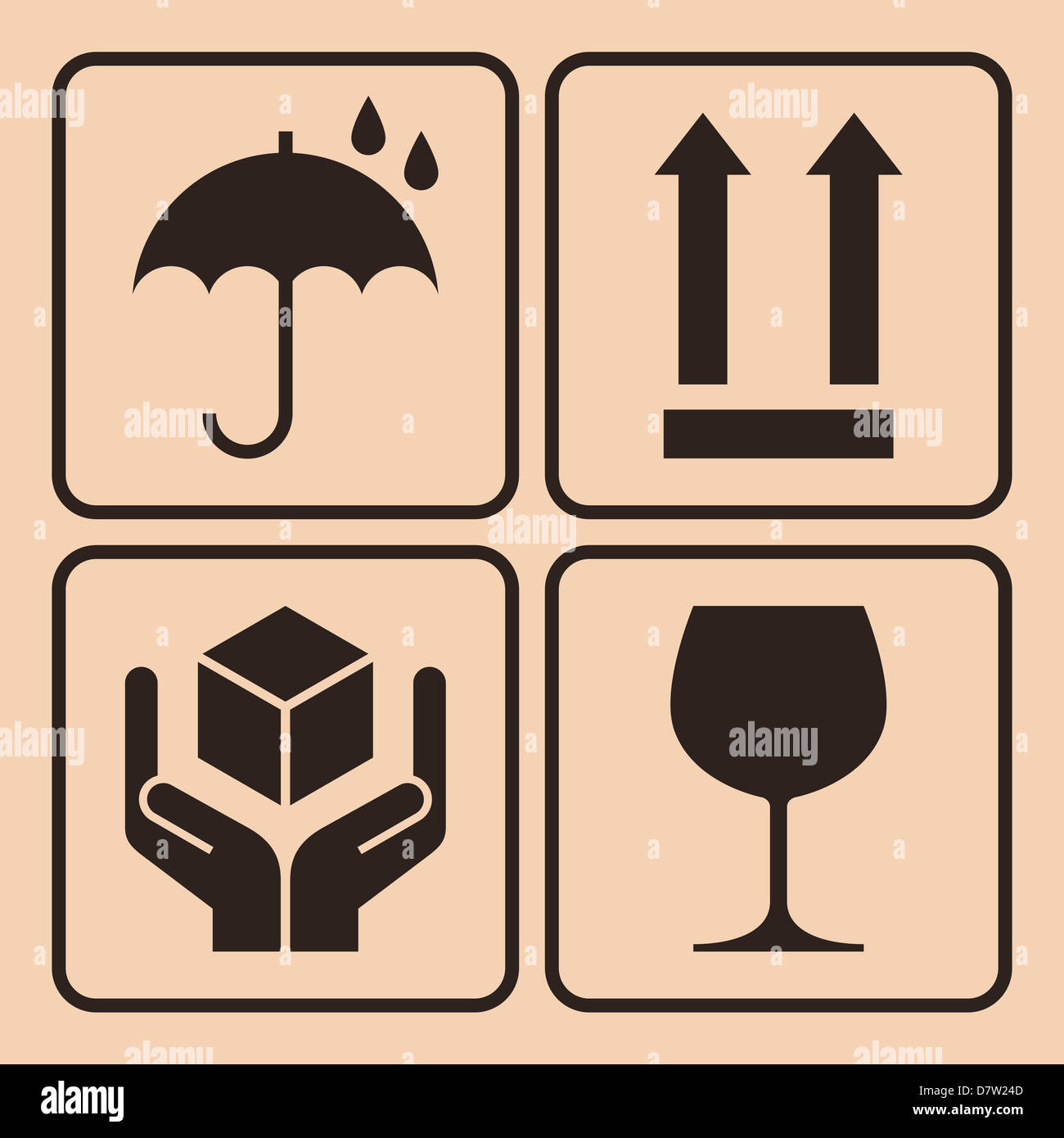 Packing symbols hi-res stock photography and images - Alamy