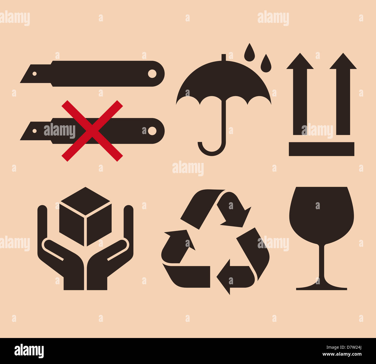 Packing symbols hi-res stock photography and images - Alamy