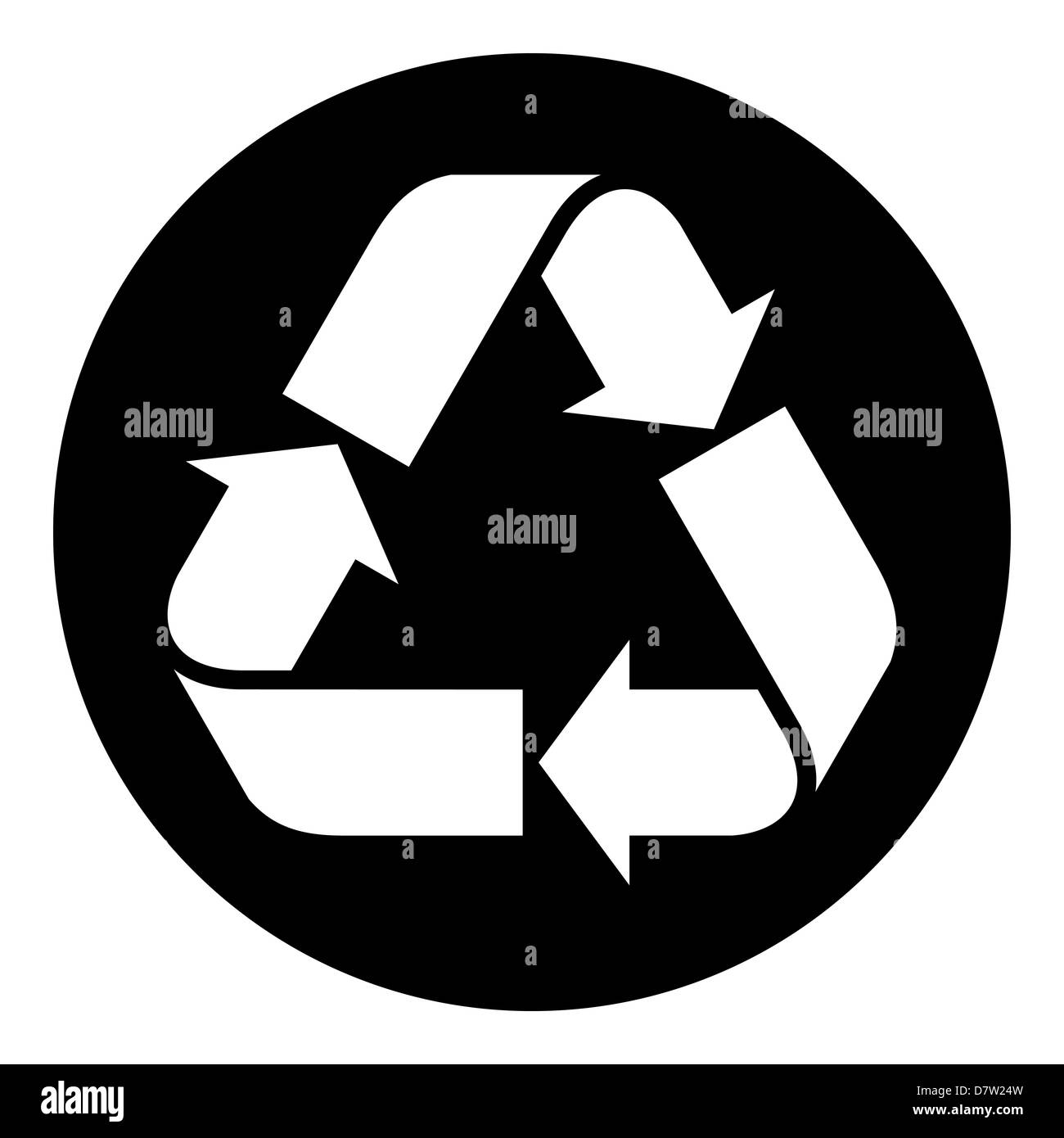 Recycled paper symbol Stock Photo - Alamy