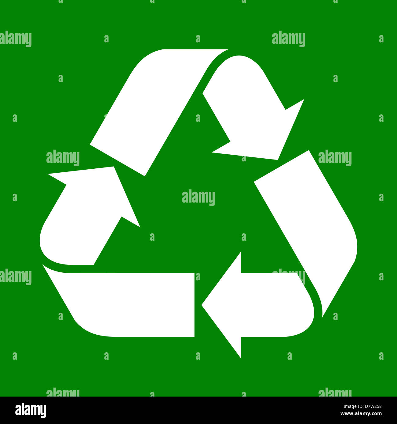 Recycled paper symbol Stock Photo - Alamy
