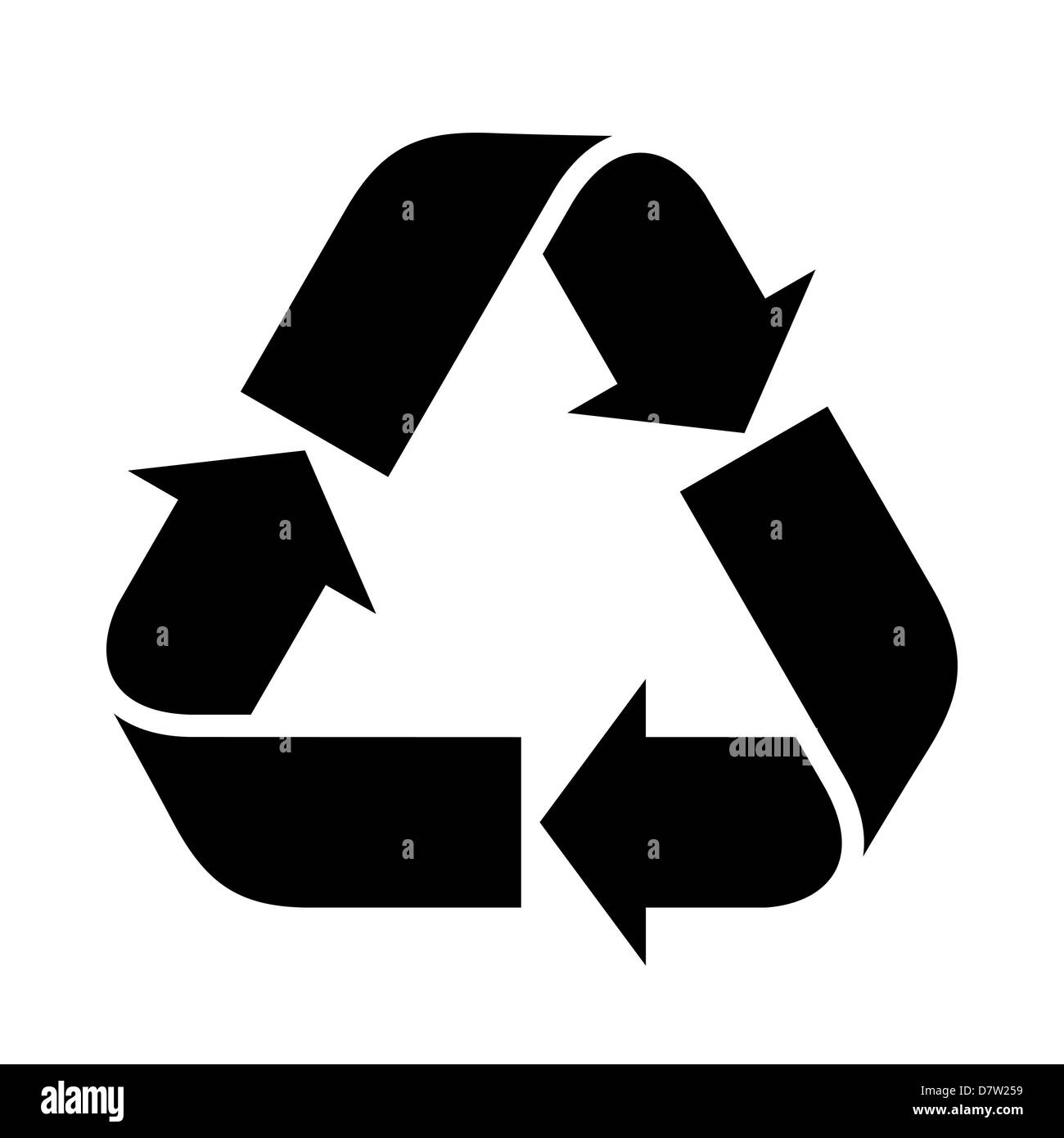 Recycle sign isolated on white background Stock Photo - Alamy