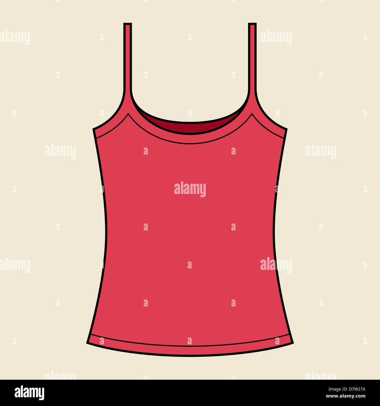 Woman singlet template Stock Photo - Alamy