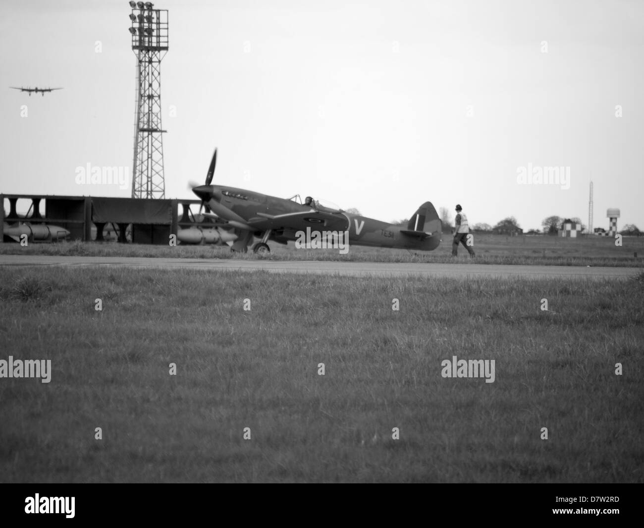 Mk XVIE clipped wing Spitfire part of the Battle of Britain Memorial ...