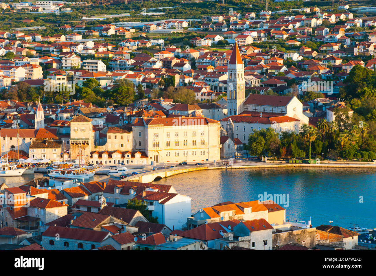 Cathedral of St. Lawrence at sunrise, Trogir, UNESCO World Heritage ...