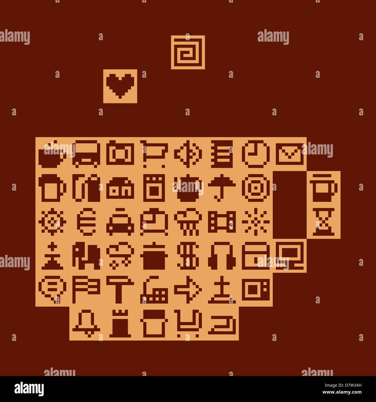 Internet café. Vector illustration Stock Photo - Alamy