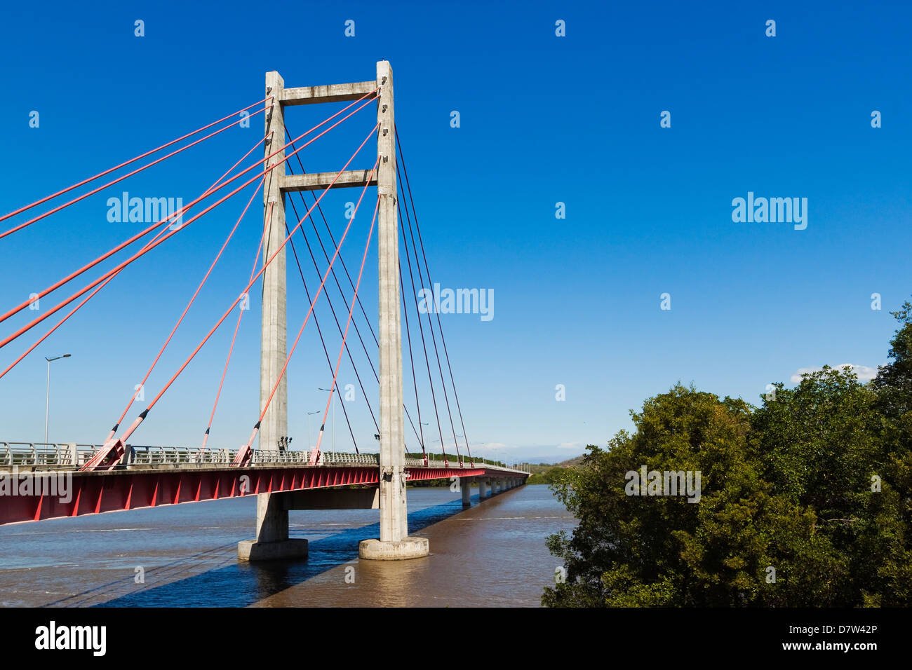 Amistad Bridge on Rio Tempisque, connecting the Interamericana Highway ...