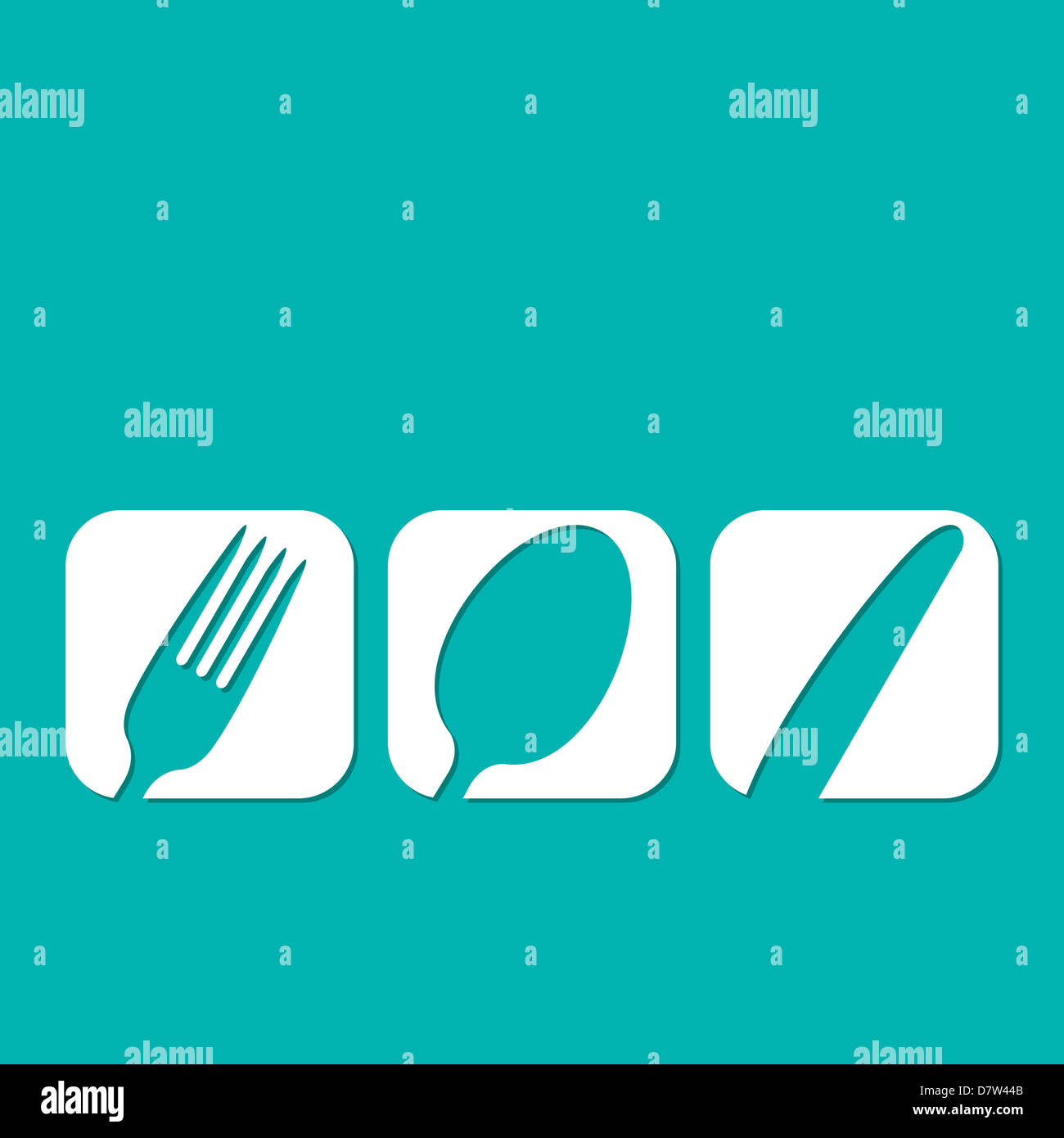 Restaurant menu design whit cutlery symbols Stock Photo - Alamy