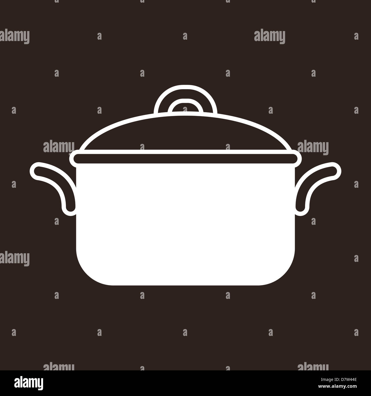Cooking pot symbol Stock Photo - Alamy