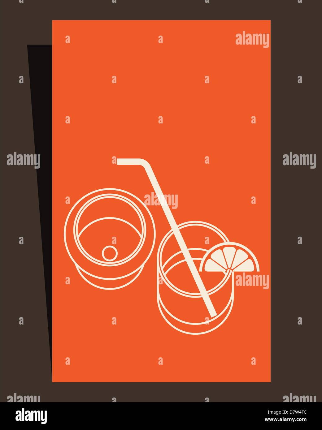 Drink menu. Card design Stock Photo - Alamy