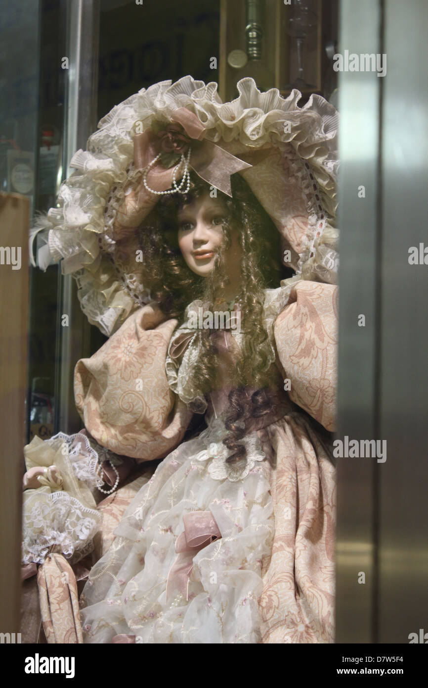 doll in shop window in lucca tuscany italy Stock Photo - Alamy