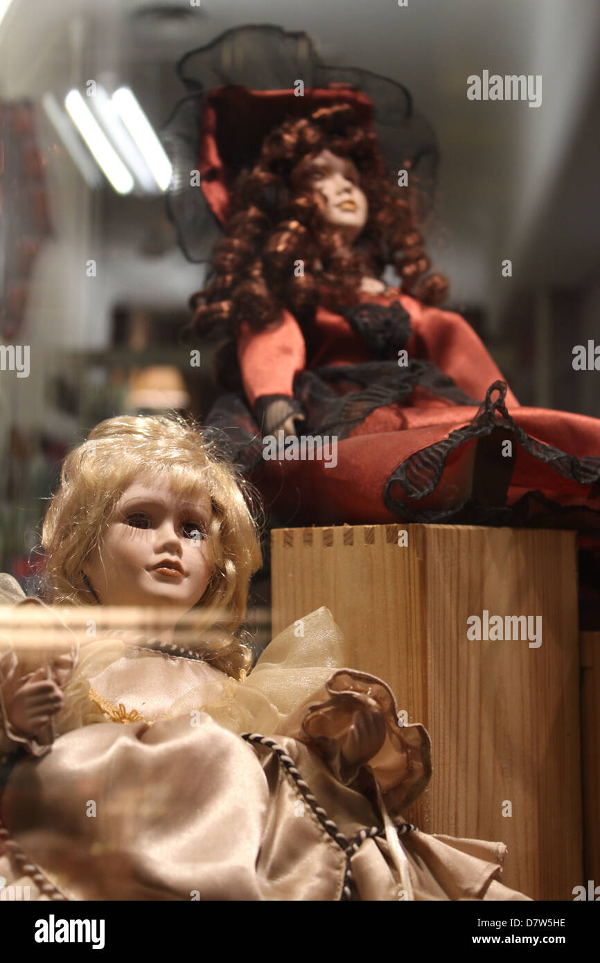 doll in shop window in lucca tuscany italy Stock Photo - Alamy