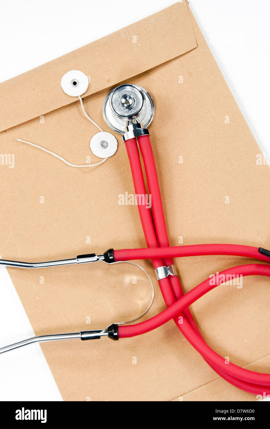 Stethoscope and document Stock Photo - Alamy