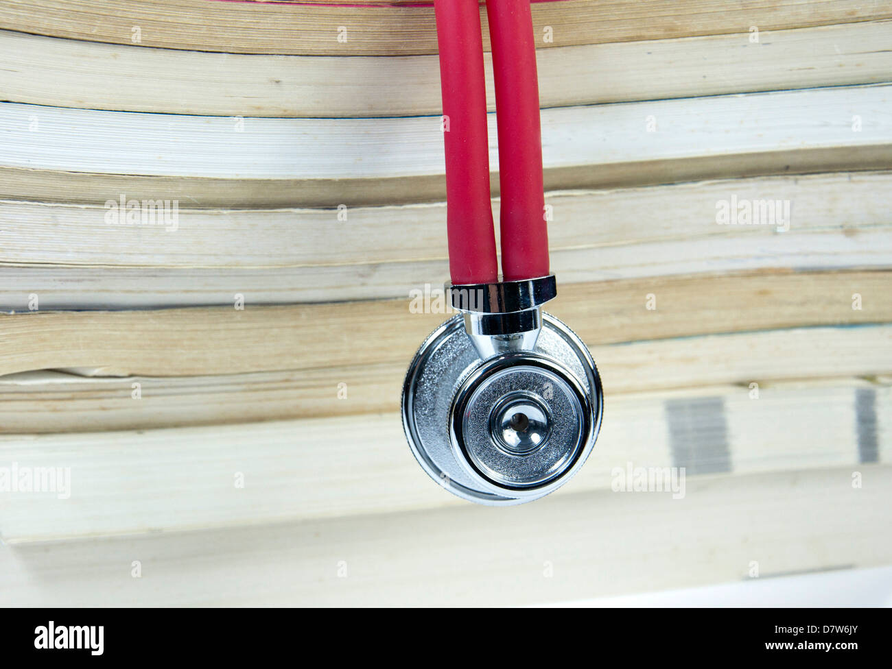 Stethoscope and book Stock Photo - Alamy