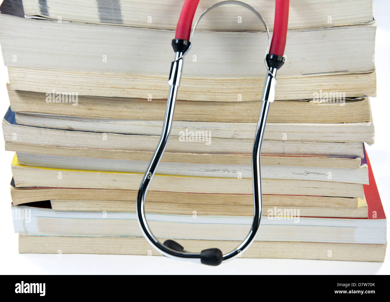 Stethoscope and book Stock Photo - Alamy