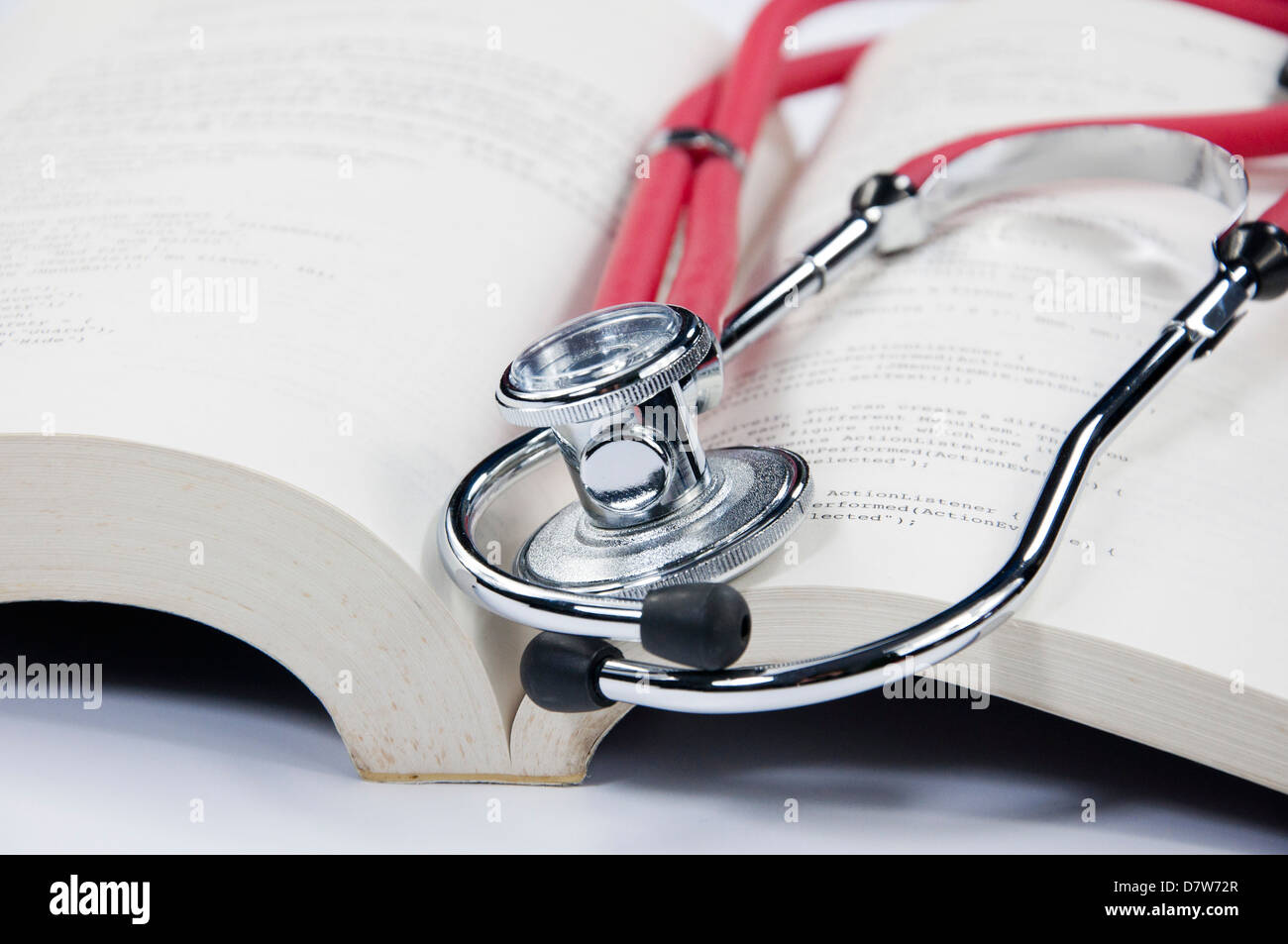 Stethoscope and book Stock Photo - Alamy