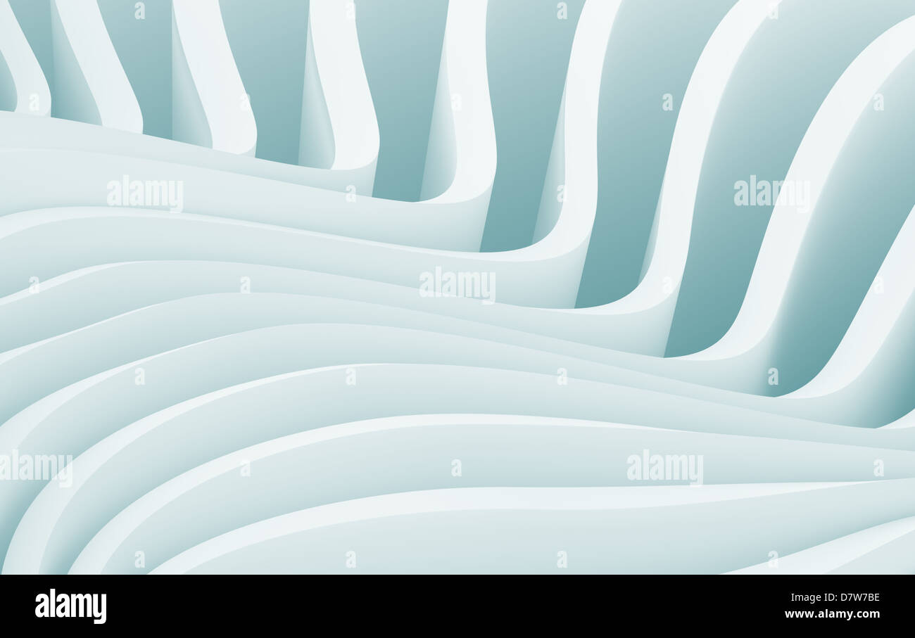 3d Blue Abstract Architecture Concept Stock Photo - Alamy