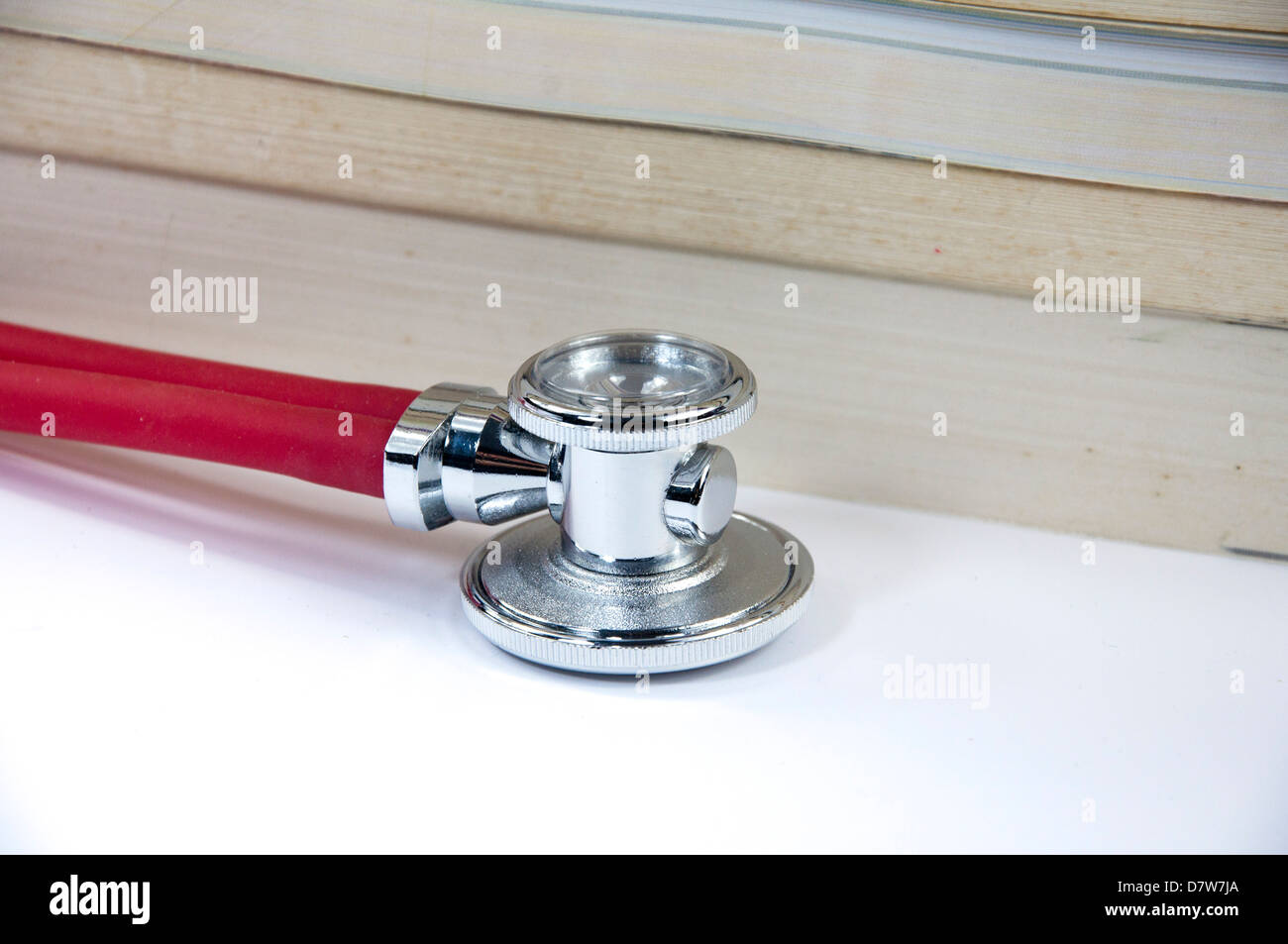 Stethoscope and book Stock Photo - Alamy