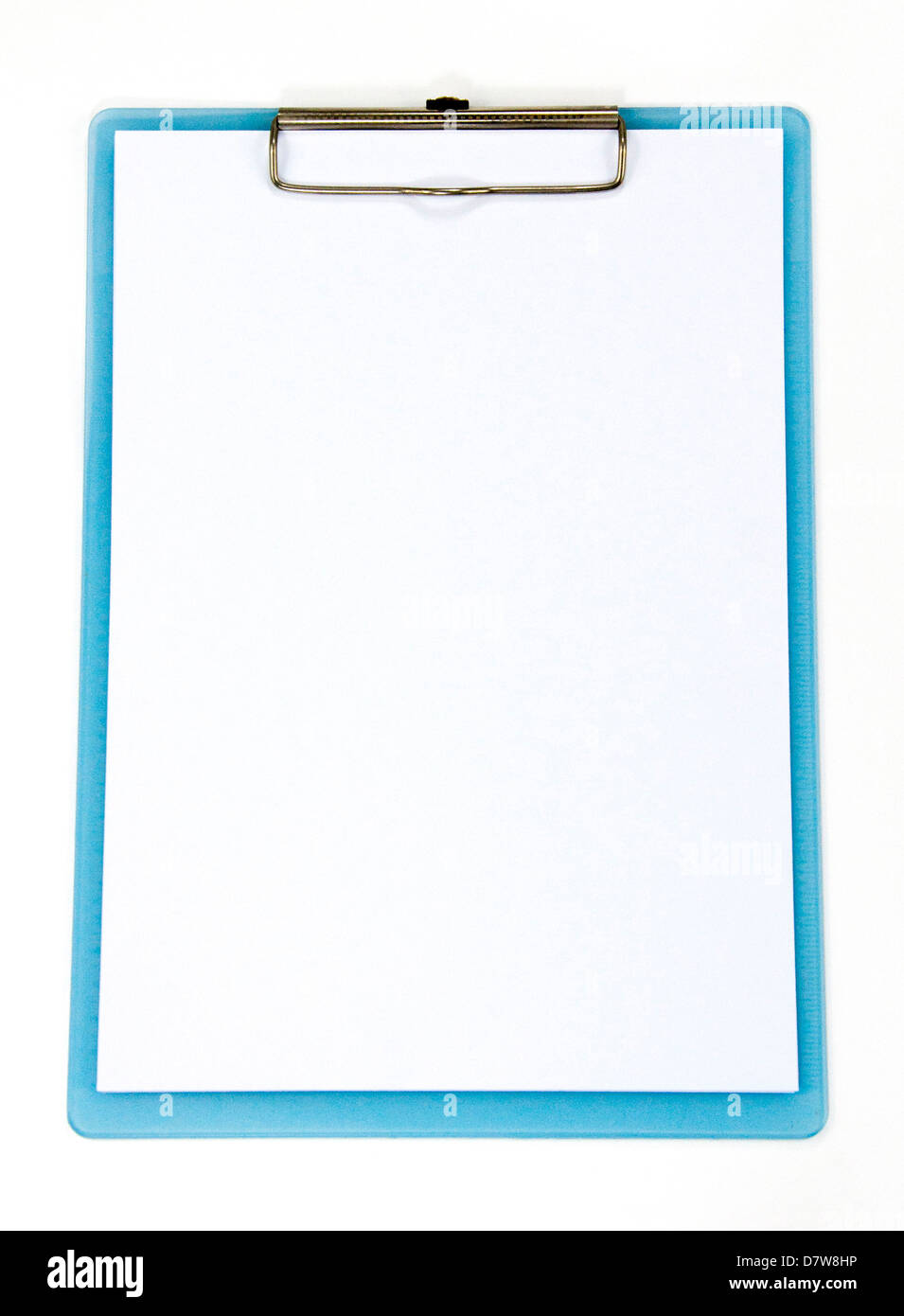 Blank white paper clipboard Cut Out Stock Images & Pictures - Alamy