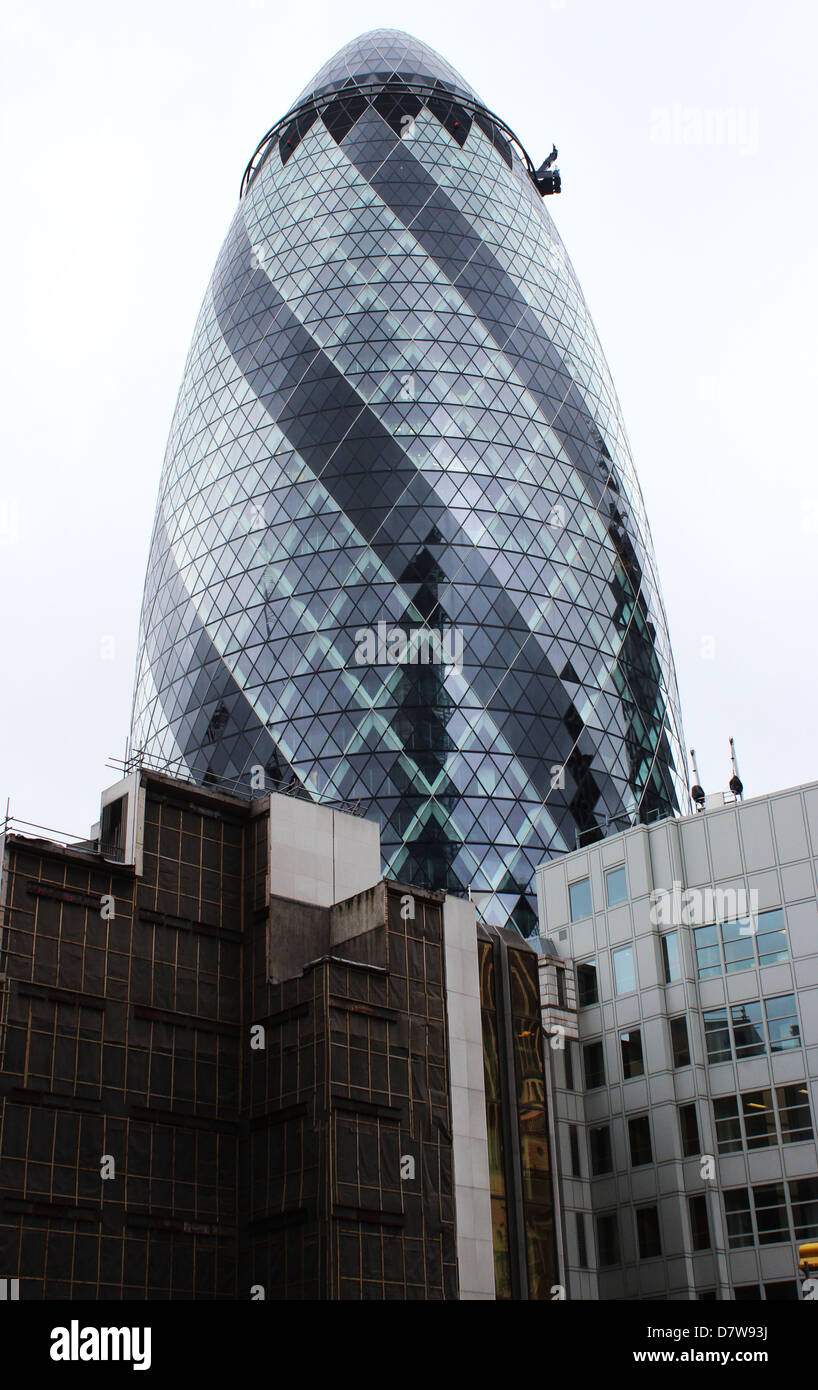 30 St Mary Axe (The Gherkin Stock Photo - Alamy