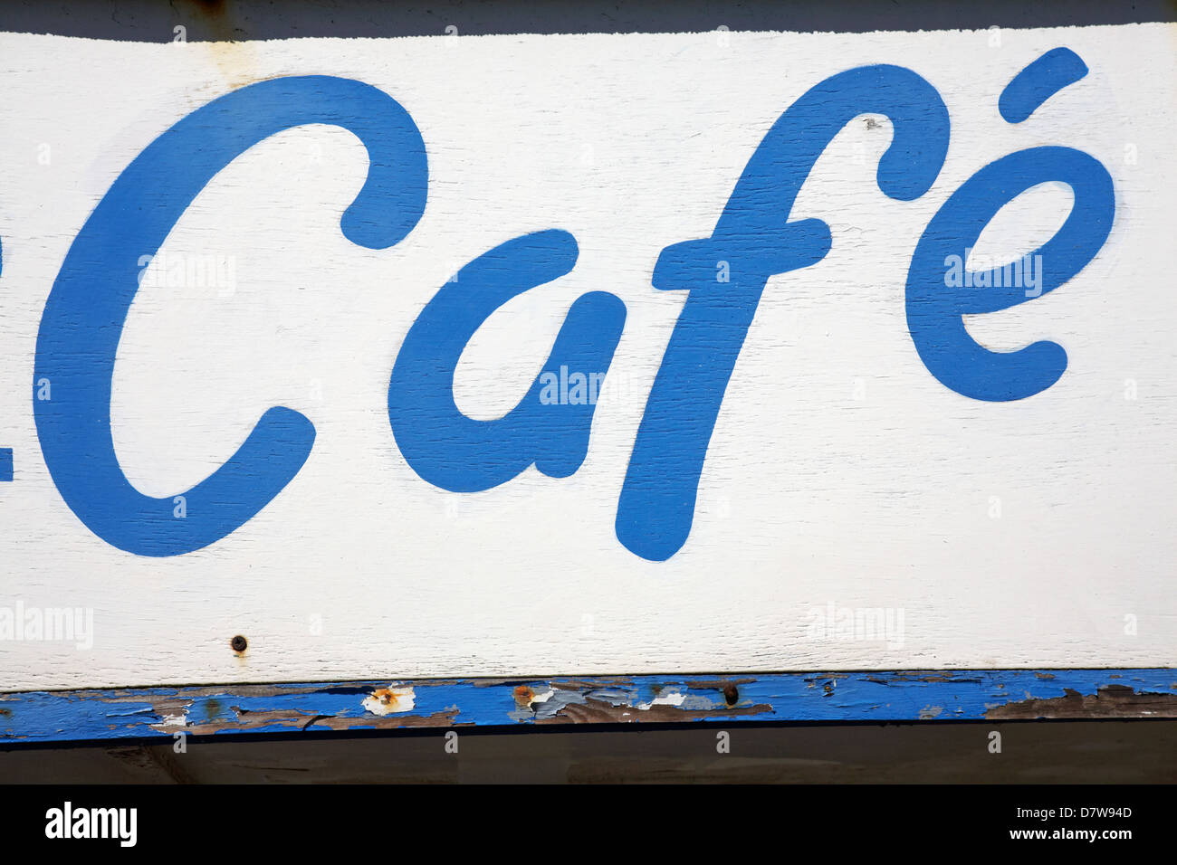 cafe sign close up in UK Stock Photo - Alamy