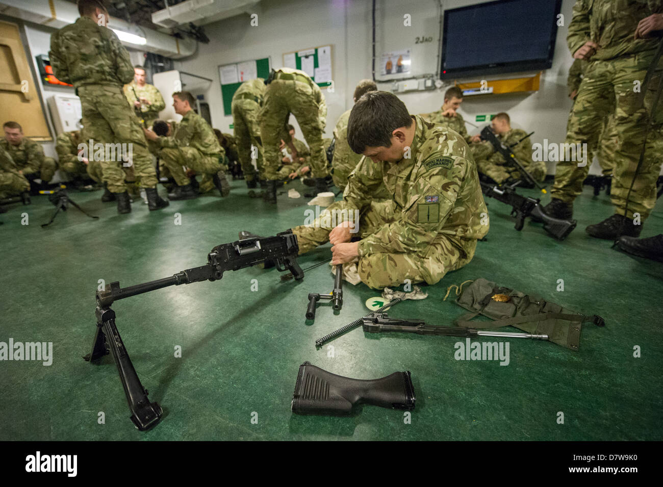 On the bridge of HMS Bulwark, Royal navy Assault Ship Stock Photo - Alamy