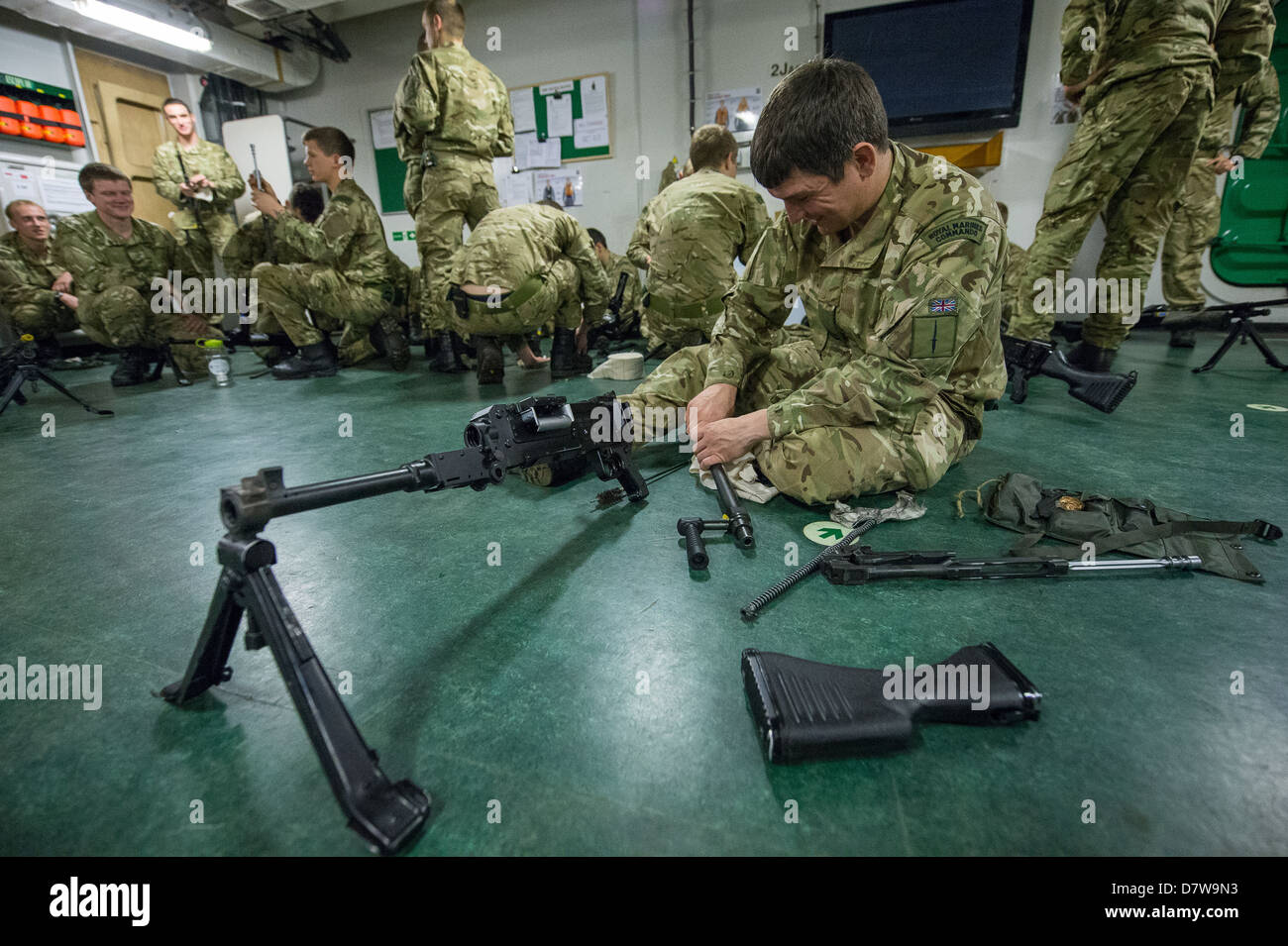 On the bridge of HMS Bulwark, Royal navy Assault Ship Stock Photo - Alamy