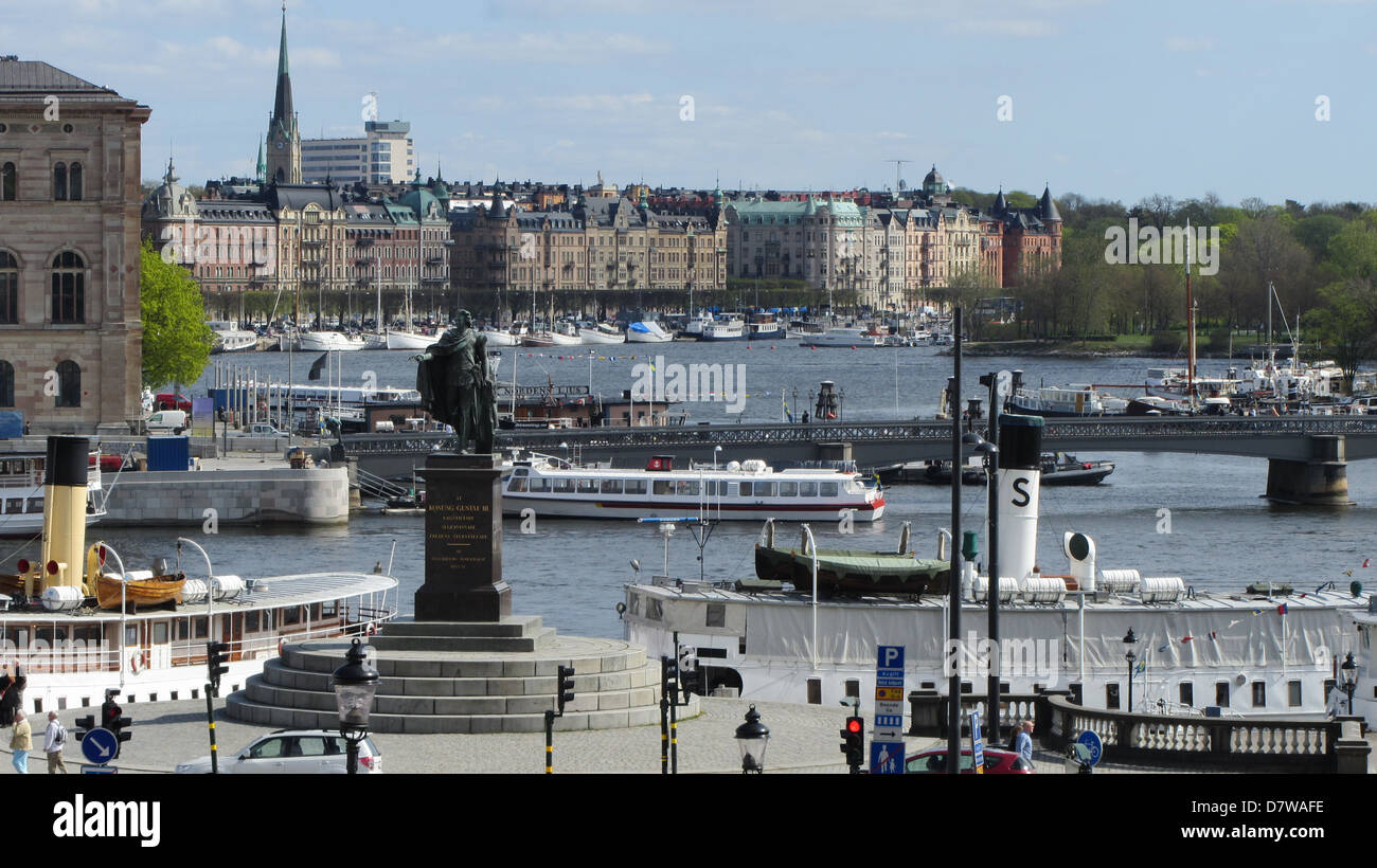 spring in Stockholm city centre sweden Stock Photo - Alamy