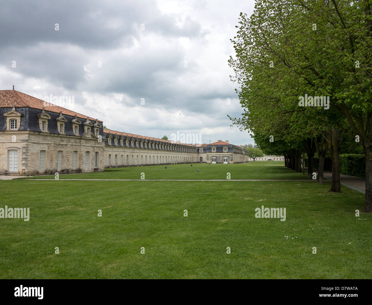 A view of the historic Royal Rope Factory at the naval arsenal in ...