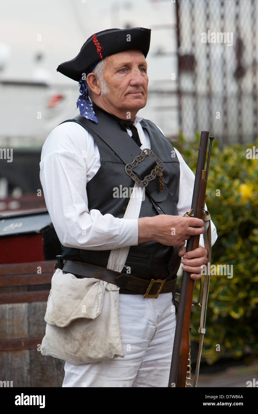 A demonstration of musketry and artillery at the Hartlepool Maritime ...