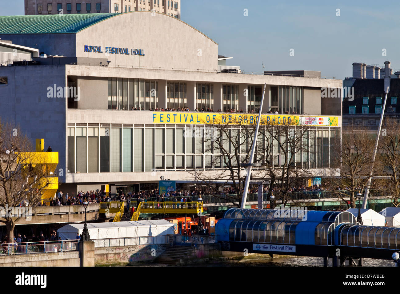 Royal Festival Hall And Festival Pier Southbank Centre London