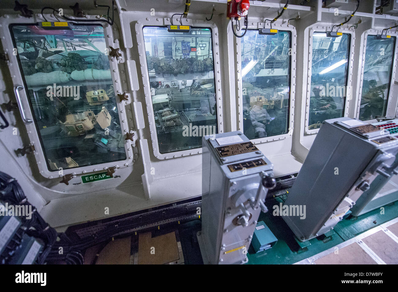 Vehicle Deck HMS Bulwark Stock Photo - Alamy
